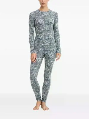 Smartwool Geometric-pattern Base Layer Leggings