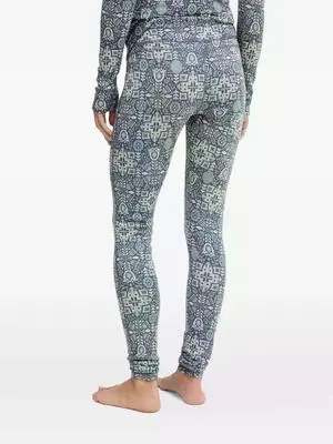 Smartwool Geometric-pattern Base Layer Leggings