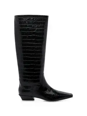 Jeffrey Campbell Passo Croc-effect Knee-high Boots