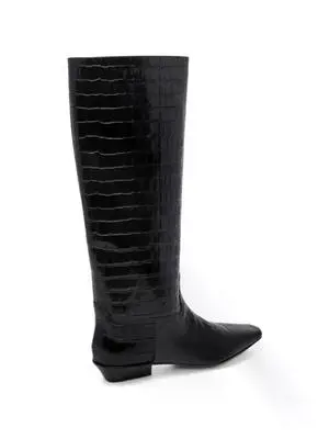 Jeffrey Campbell Passo Croc-effect Knee-high Boots