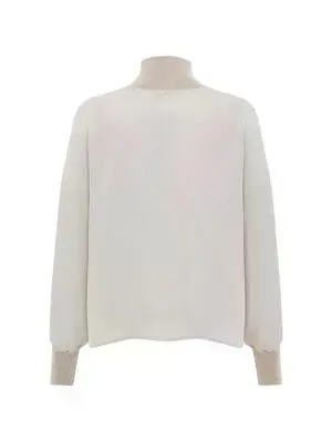 Lorena Antoniazzi Contrast-trim Long-sleeve Top