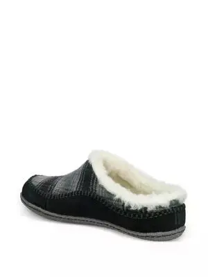 Sorel Lanner Ridge Check-pattern Fleece-lined Slippers