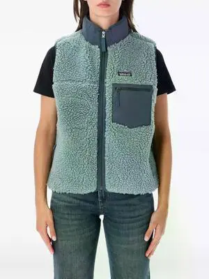 Patagonia Retro-x Fleece-texture Gilet - Blue