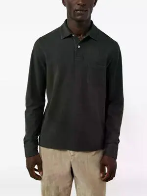 Hartford Chest-pocket Long-sleeve Polo Shirt