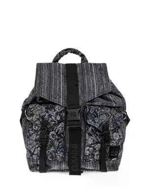 GANNI Floral-motif Backpack