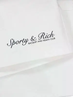 Sporty & Rich Syracuse Logo-print Elasticated Shorts
