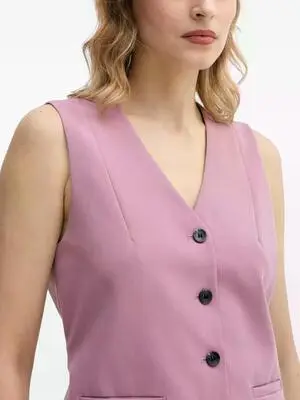 Sisley V-neck Button-up Top