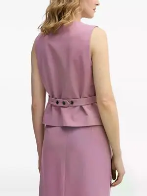 Sisley V-neck Button-up Top
