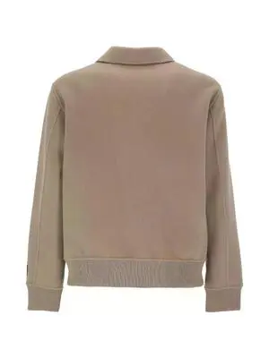 ON THE BUND Zip-up Bomber Jacket - Neutrals
