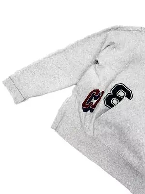 Champion Logo-print Panelled Hoodie - Grey