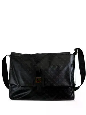 GHERARDINI Large Softy Logo-print Shoulder Bag - Black