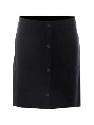 TOTEME Buttoned Cashmere Skirt - Black