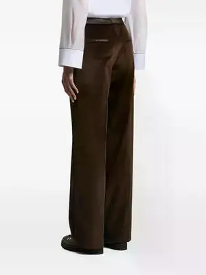 Peserico Stretch-velvet Straight-leg Trousers