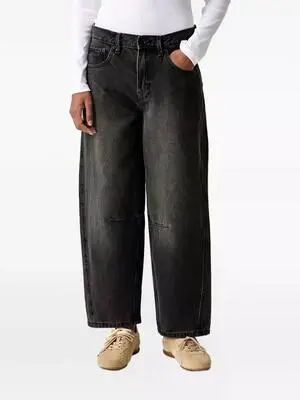 VANS Faded-effect Panelled Jeans - Grey