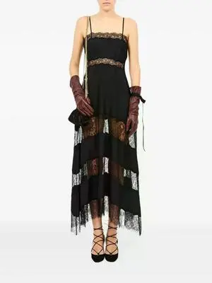 Ulla Johnson Coco Lace-panelled Asymmetric Dress