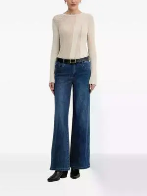 Sisley Ribbed Ladder-stitch Sweater