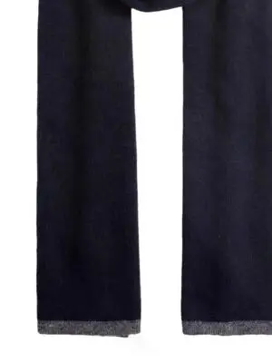 Fedeli Knitted Contrast-trim Scarf