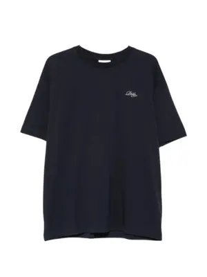 Drole De Monsieur Logo-embroidered T-shirt By - Blue