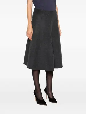 SUSANNE BOMMER Wool Midi Skirt