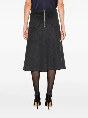 SUSANNE BOMMER Wool Midi Skirt
