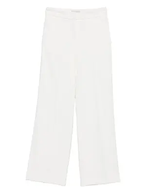 VIA MASINI 80 Velvet Trousers - White