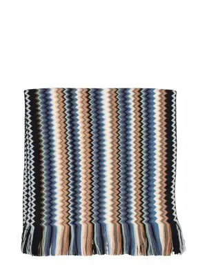 Missoni Zigzag Knit Fringed Scarf