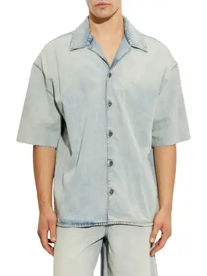Loewe Short-sleeve Denim Shirt
