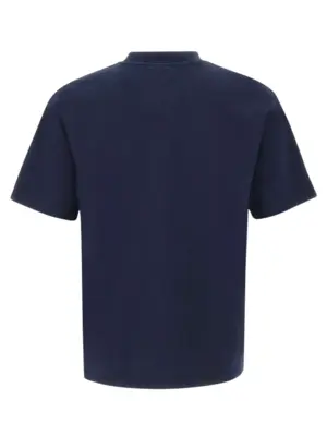 Drole De Monsieur Short-sleeve Logo-print T-shirt By - Blue
