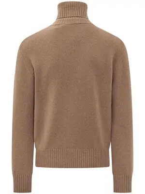 AMI Paris High Neck Knitted Jumper