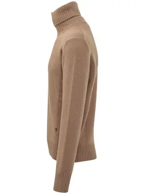 AMI Paris High Neck Knitted Jumper