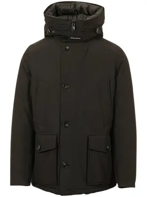 Woolrich Button-up Hooded Coat