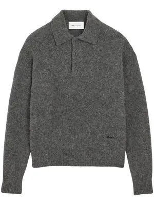 AMI Paris Wool Polo Shirt