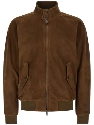 BARACUTA Suede Jacket - Brown