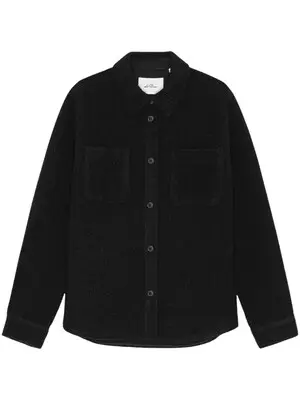 LES DEUX Bouclé Overshirt - Black