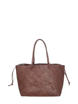 IBELIV Bazika Woven Leather Tote Bag