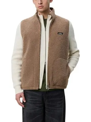 LES DEUX Patch Teddy Vest - Beige