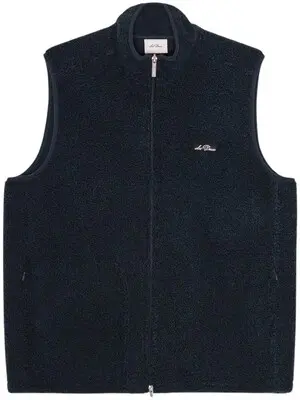 LES DEUX Patch Teddy Vest By - Blue