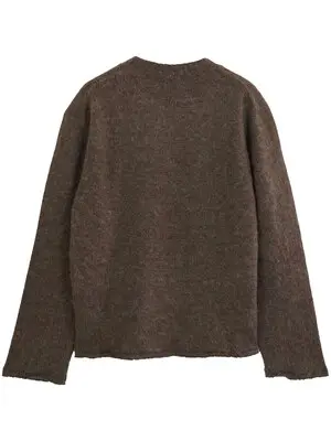DIANA STUDIO Alpaca Blend Crew Neck With Raw Cut