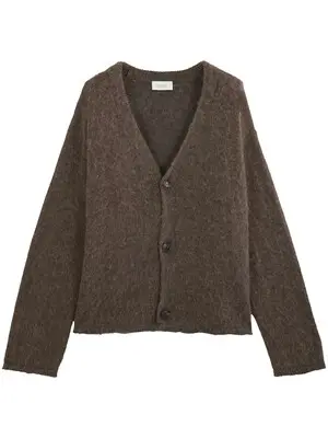 DIANA STUDIO Alpaca Blend Cardigan With Raw Cut Edges