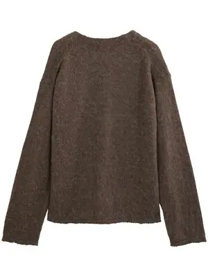 DIANA STUDIO Alpaca Blend Cardigan With Raw Cut Edges