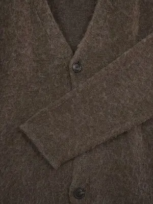 DIANA STUDIO Alpaca Blend Cardigan With Raw Cut Edges