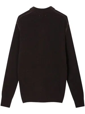 DIANA STUDIO Bouclé Polo In Merino Wool Blend - Grey