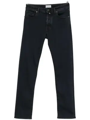 Jacob Cohen Logo-patch Jeans - Blue