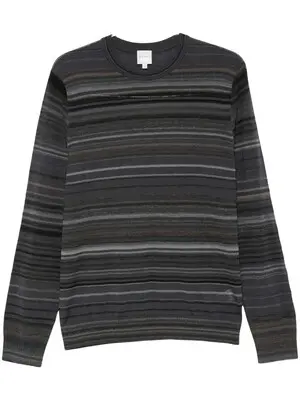 Paul Smith Striped Crew-neck Sweater - Grey