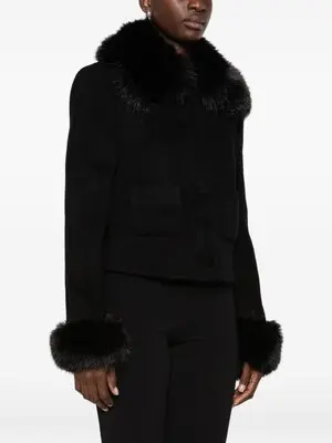 SELF-PORTRAIT Faux-fur Trim Jacket
