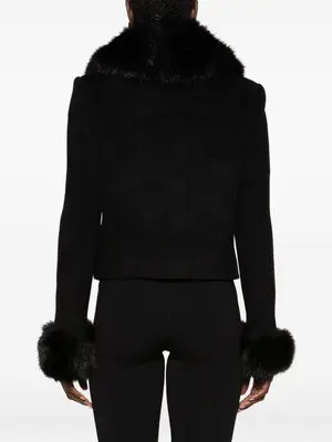 SELF-PORTRAIT Faux-fur Trim Jacket