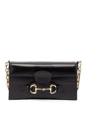 Gucci Horsebit Ristretto Medium Leather Shoulder Bag