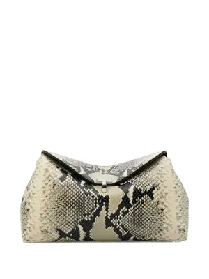 TOTEME T-lock Leather Clutch
