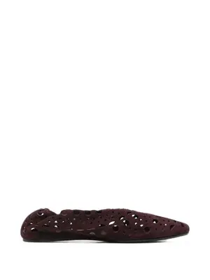 Alaïa Neo Vienne Slippers - Red