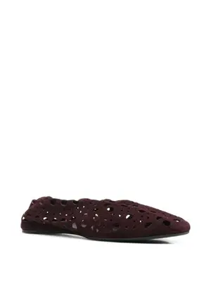 Alaïa Neo Vienne Slippers - Red